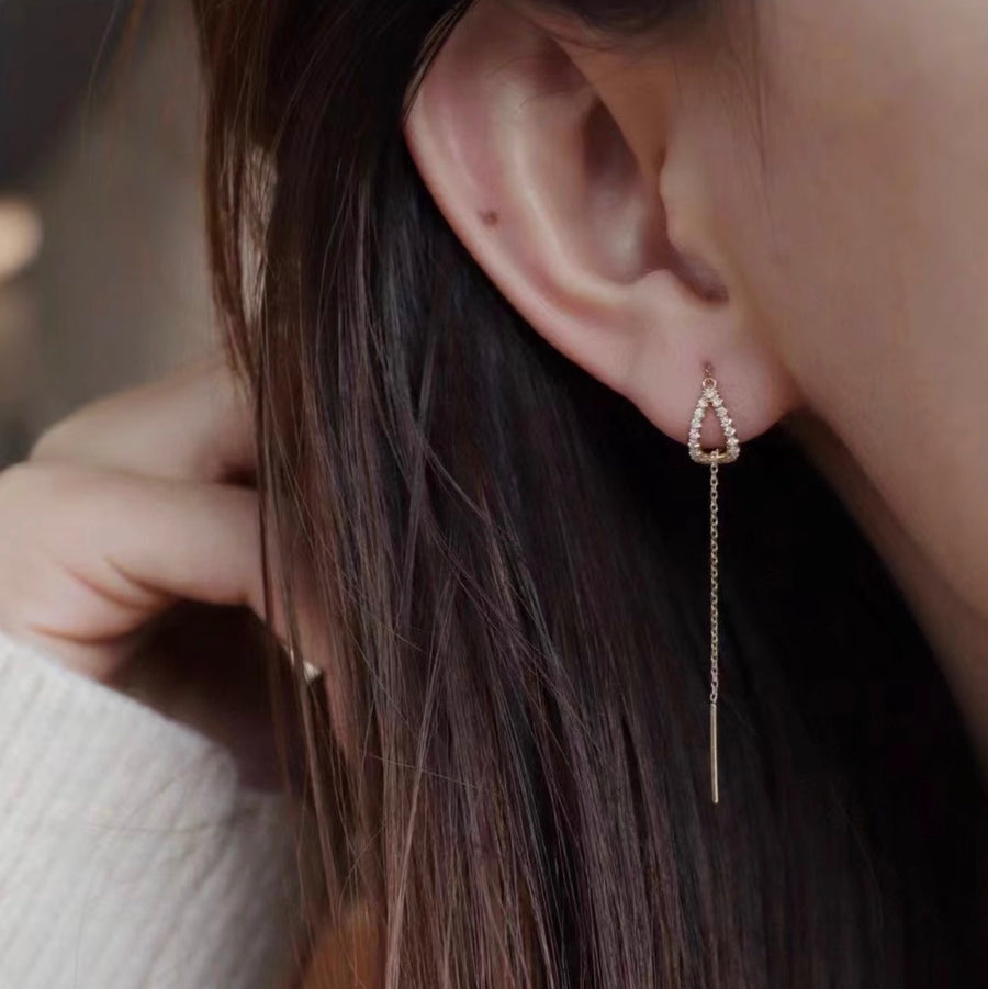 *teardrop american pierce gold/silver p299 – uluu - jewelry & accessory